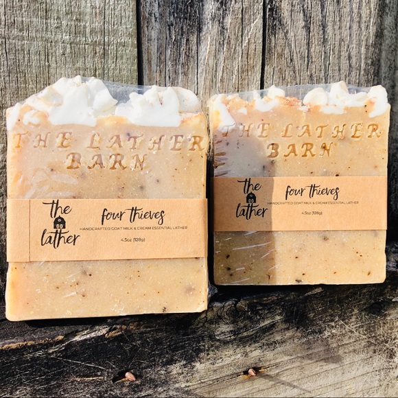 THE LATHER BARN | Bath | Four Thieves Cream Goat Milk Essential Lather ...